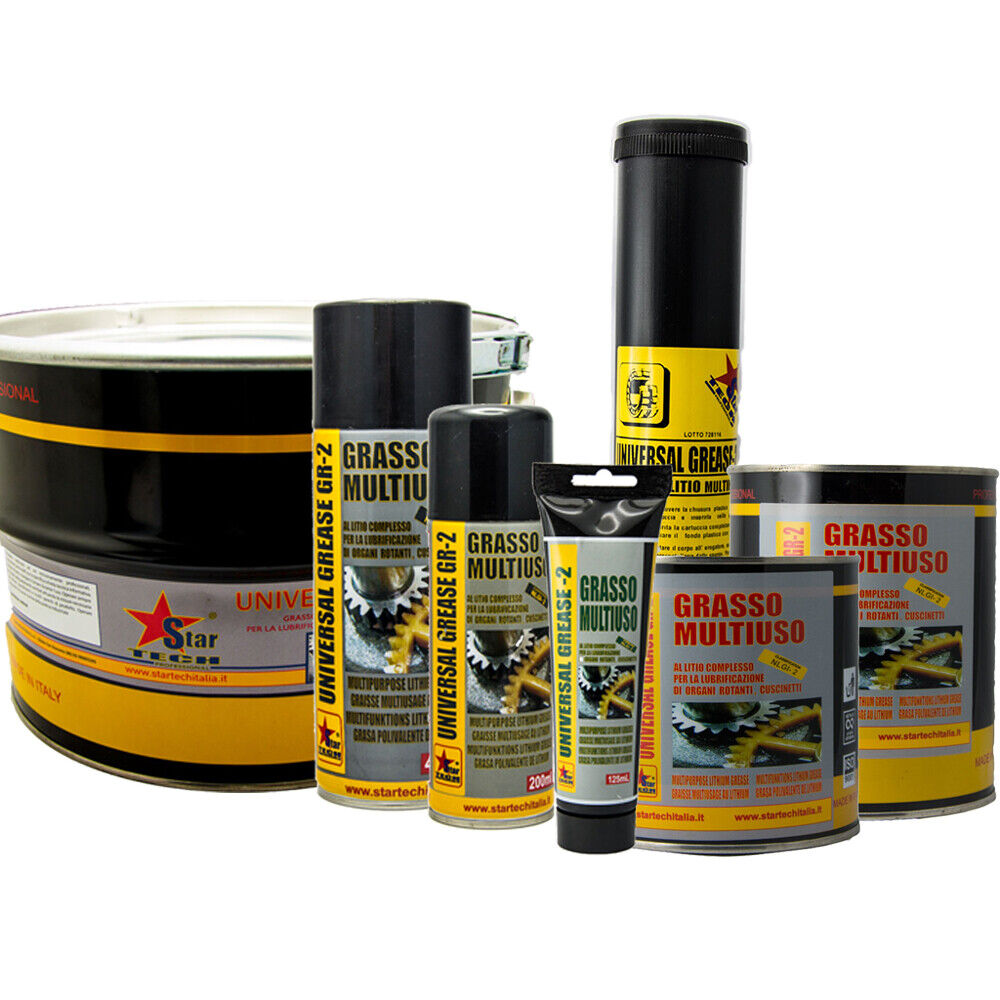 GRASSO AL LITIO MULTIUSO PROFESSIONALE UNIVERSAL BARATTOLO 1 KG PER ...