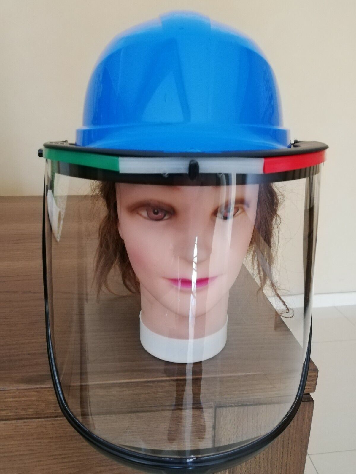 Elmetto di PROTEZIONE viso naso bocca visiera di sicurezza da cantiere ...