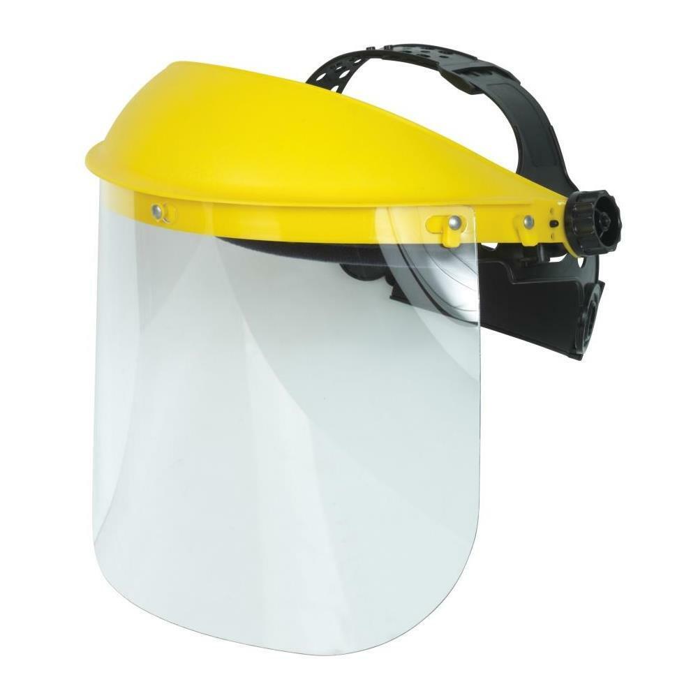 Visiera di SICUREZZA VISO per decespugliatore DPI TRASPARENTE in ...